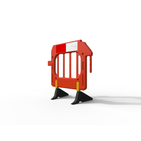 Construction barrier 'Gatebarrier' small - orange - 1000 x 1000 mm ...