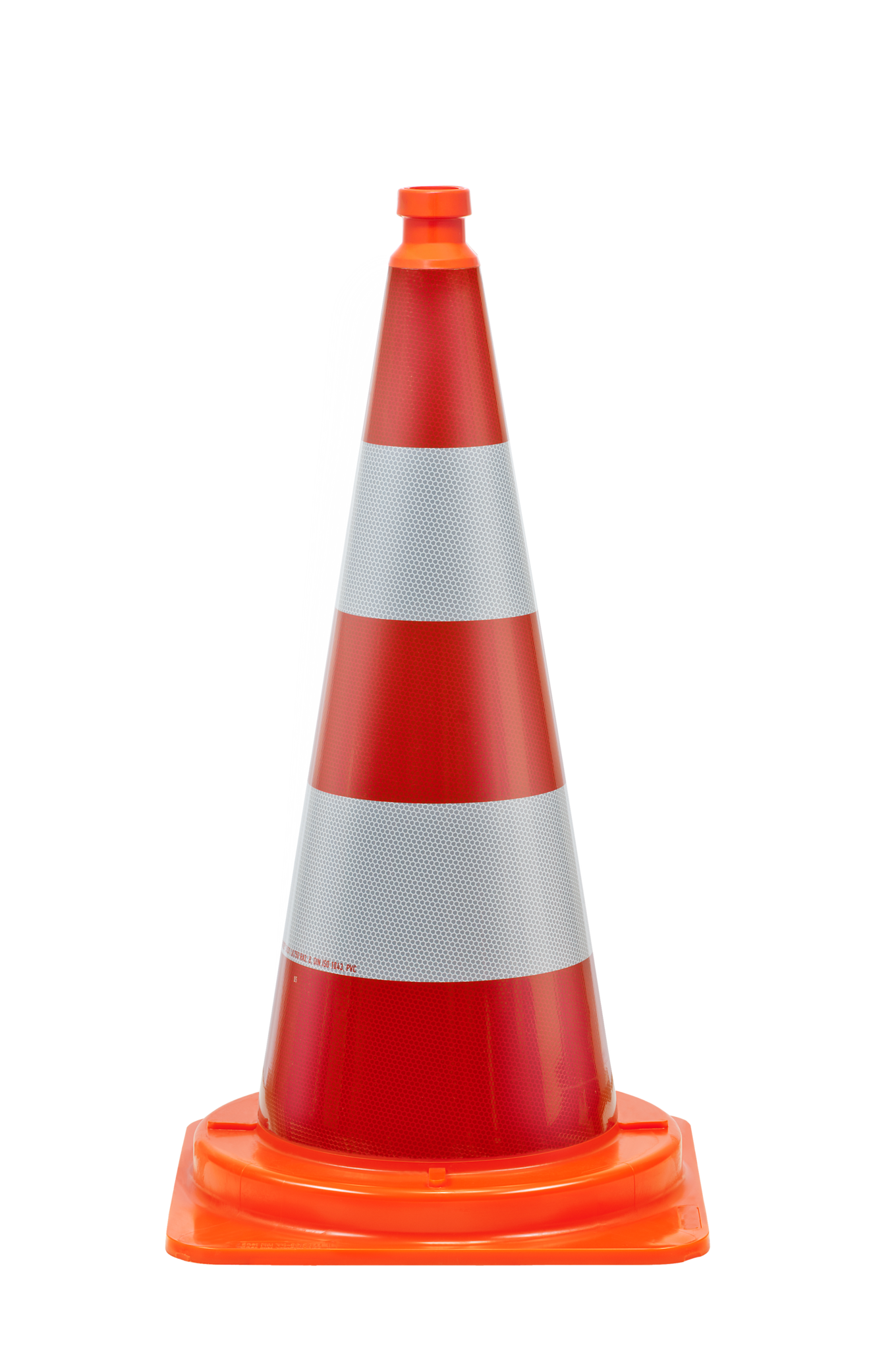 Cône de signalisation monopièce 75 cm - entièrement réfléchissant + SB ...
