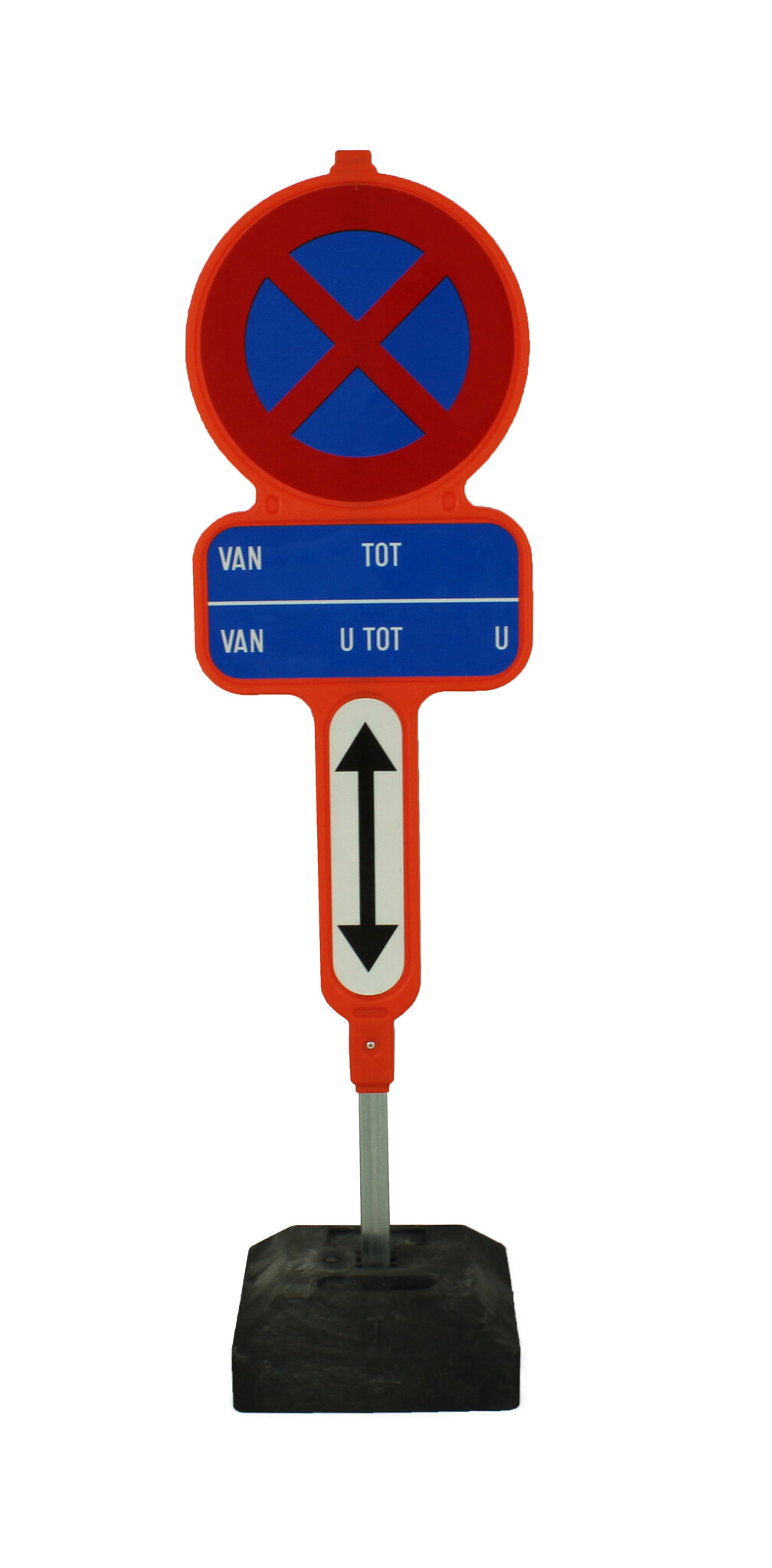 Temporary parking prohibition sign E3 - Dutch - double arrow | TRAFFIC-shop