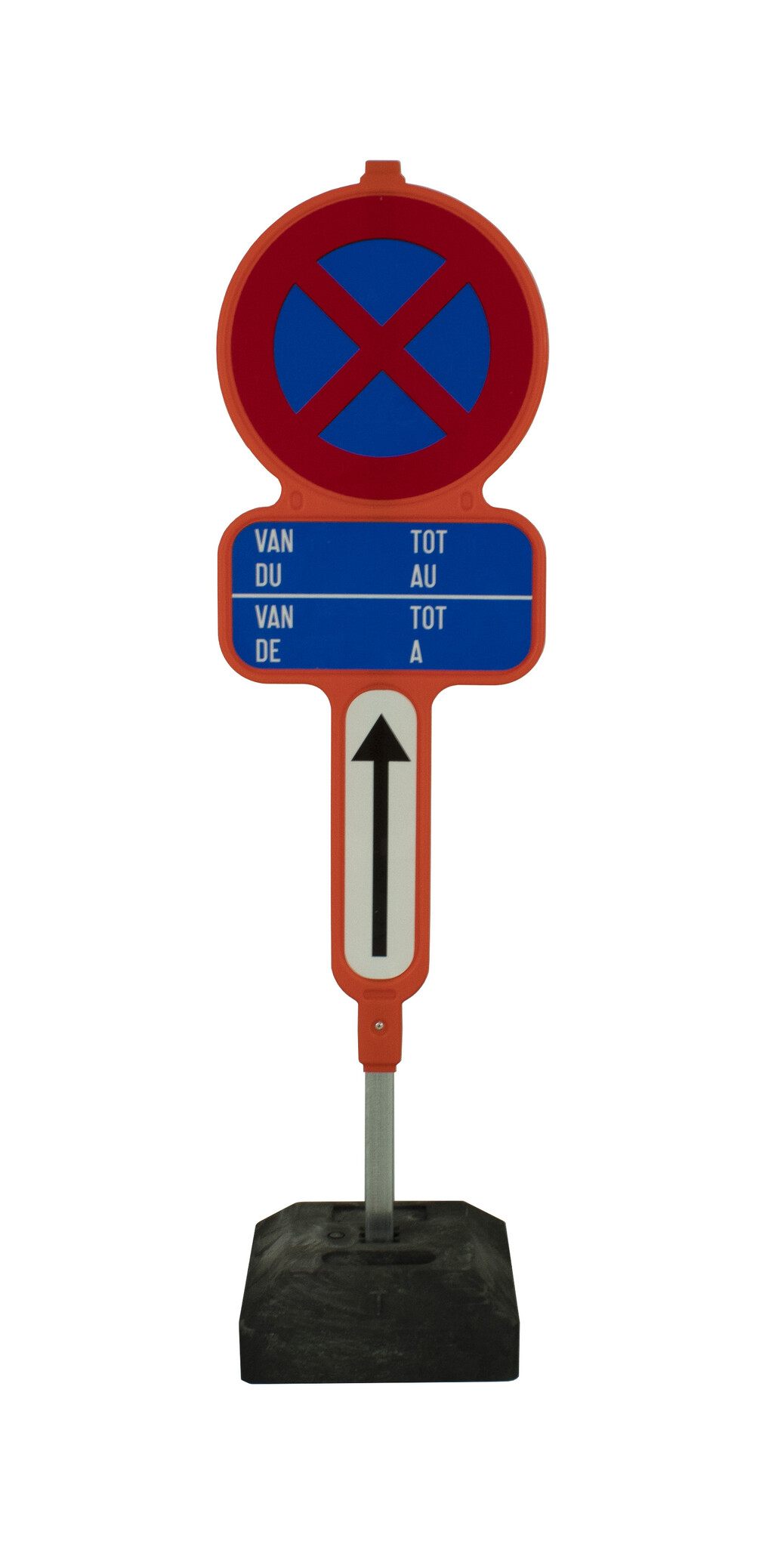 Temporary parking prohibition sign E3 - bilingual- arrow up | TRAFFIC-shop