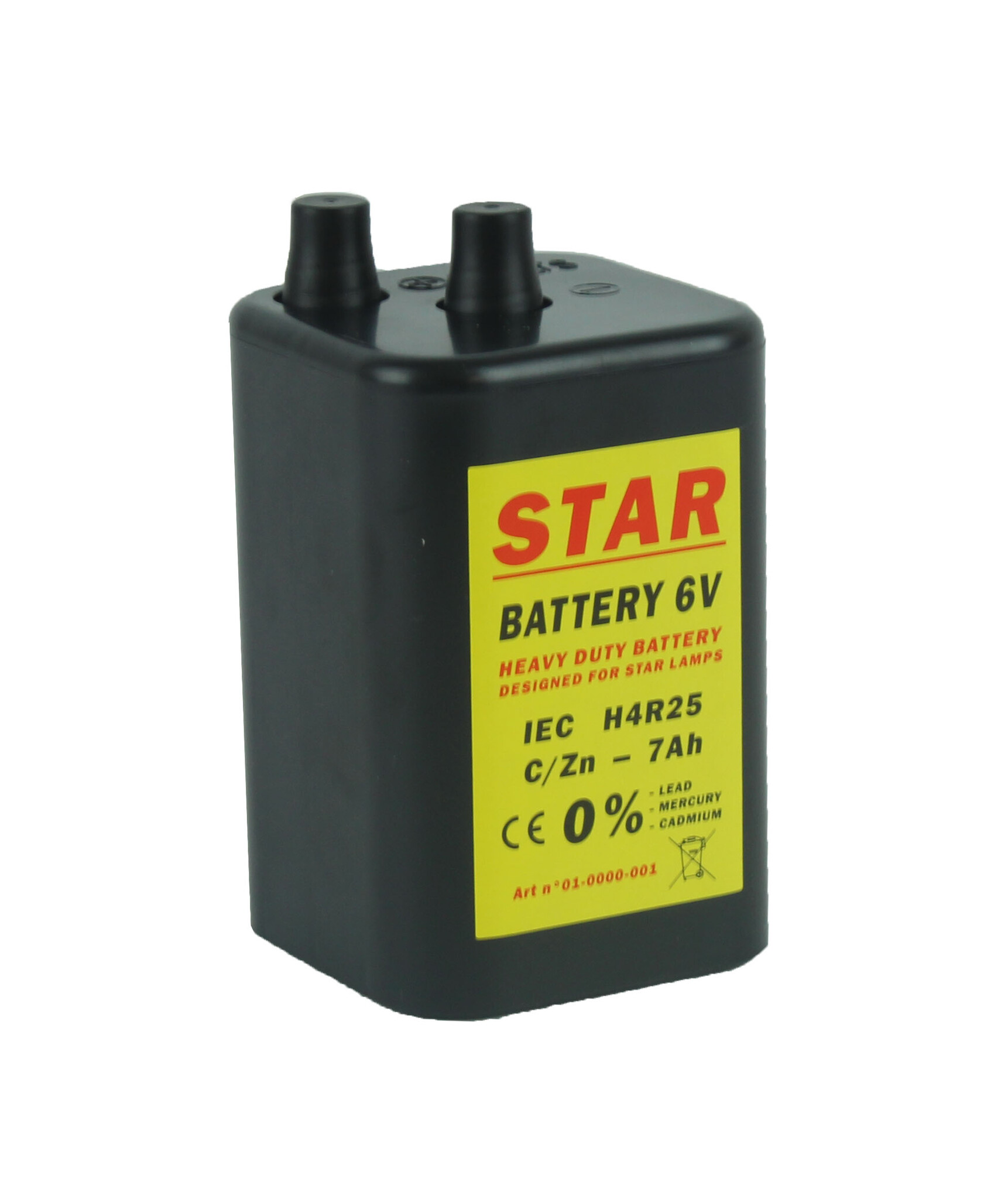 Battery 4R25-6V-7Ah for warning lights | TRAFFIC-shop