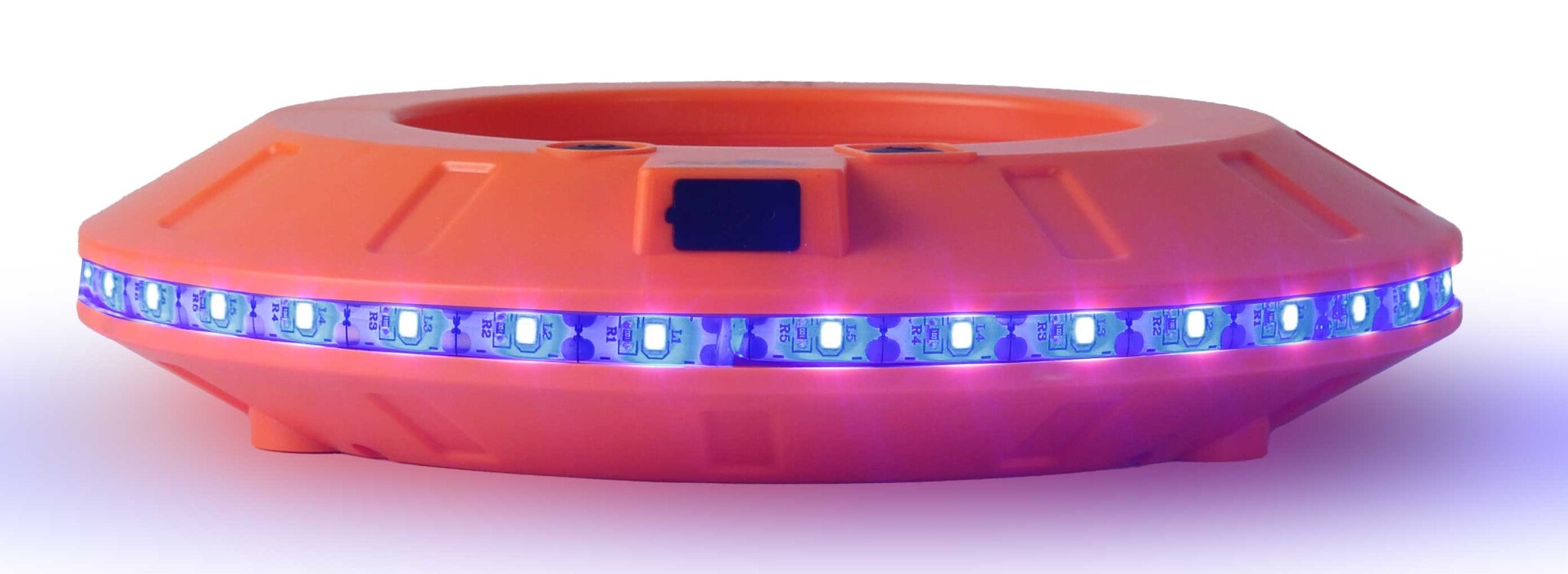LED cone light 360° bleu rechargeable | TRAFFIC-shop