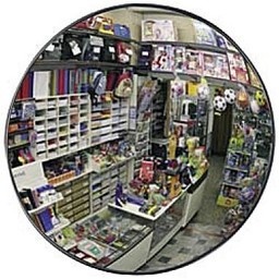 Safety- and anti-theft mirror 'Vista Deluxe' - Ø 600 mm - black ...
