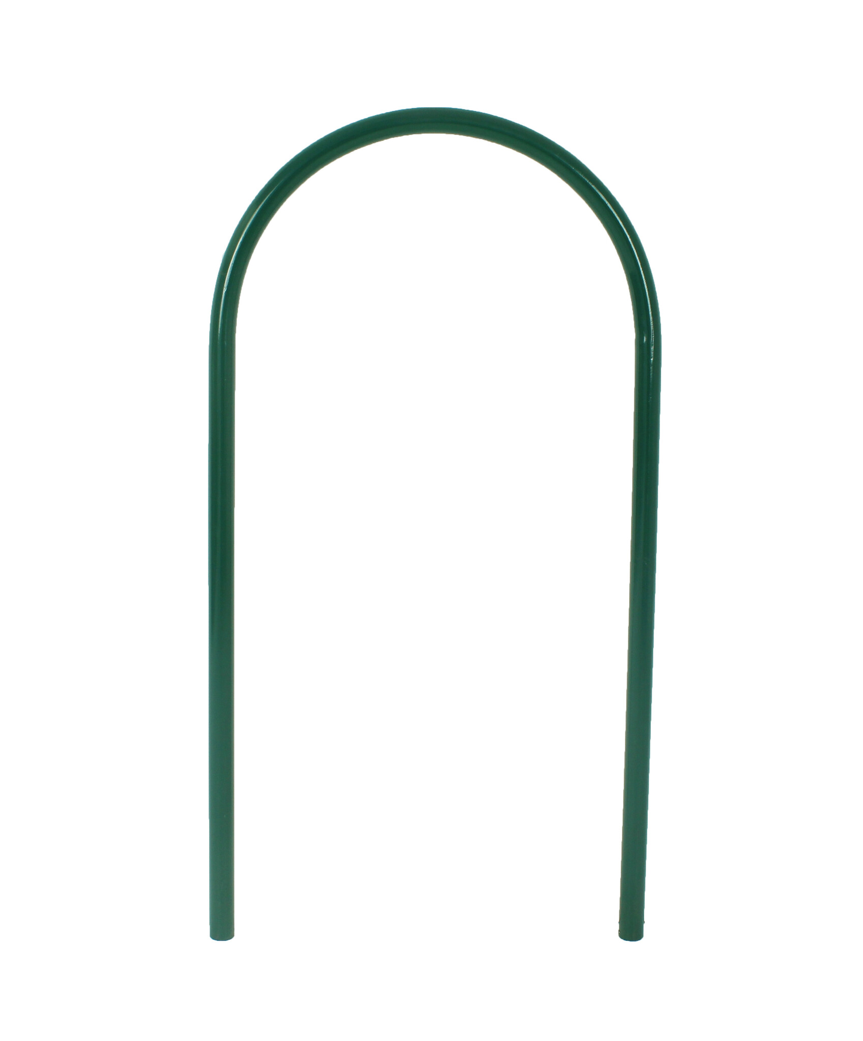 Bike arc rack 620 x 1200 mm - Ø40 mm - green RAL 6005 | TRAFFIC-shop