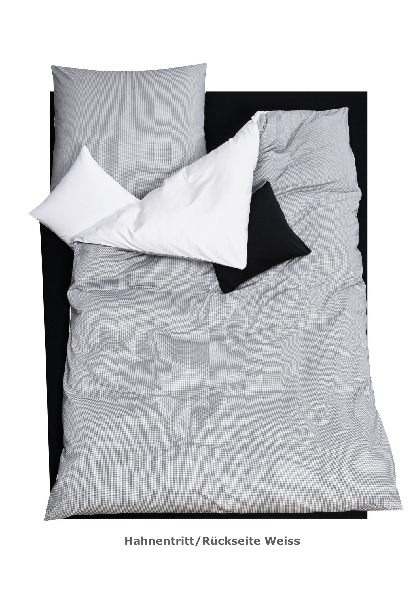 Doris Meyer | Interlock-Jersey | HAHNENTRITT | schwarz-weiss | Produkt ...