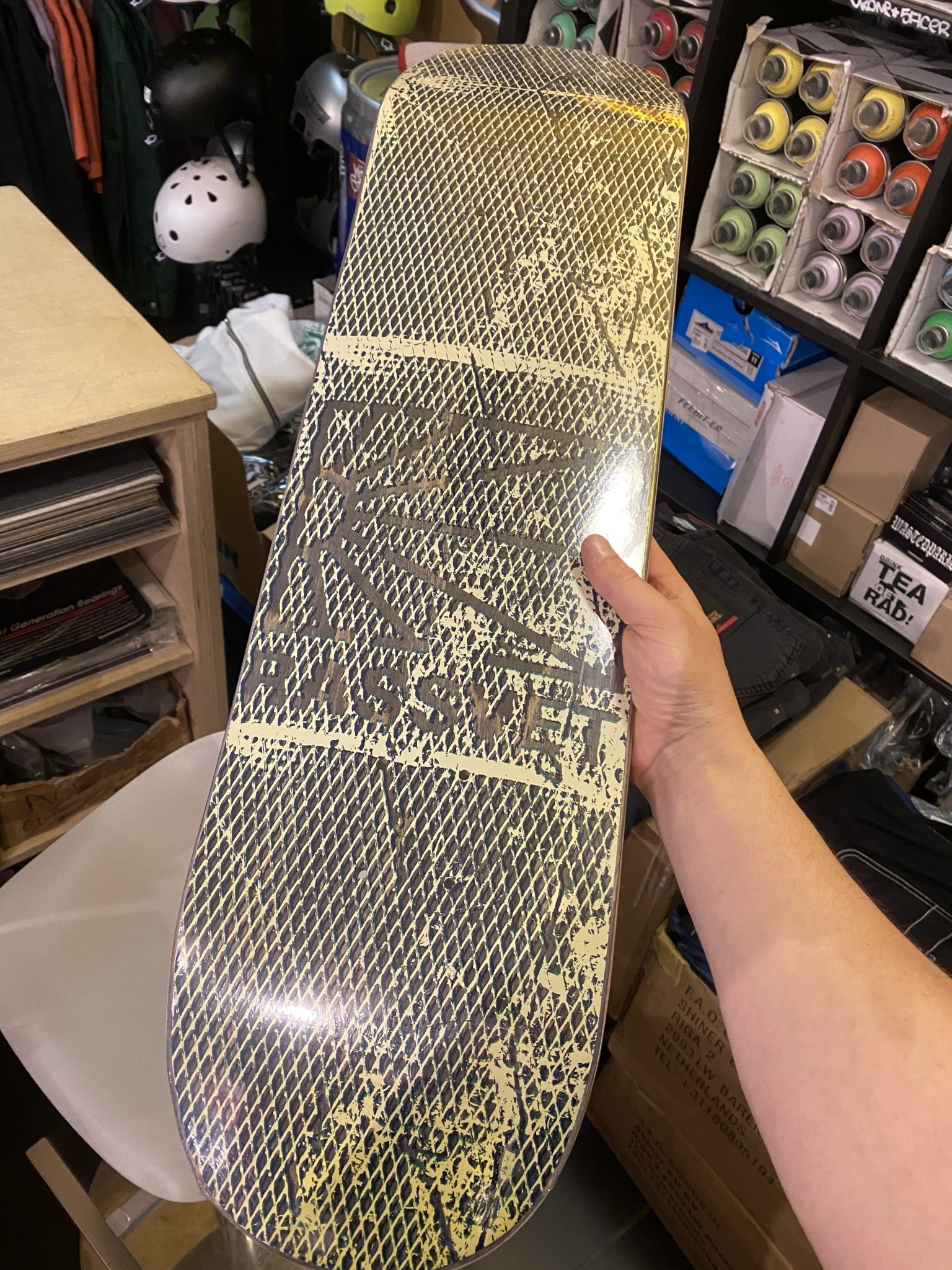 RASSVET RASSVET MESH LOGO WHITE 8.125 - Wild Style Skateshop