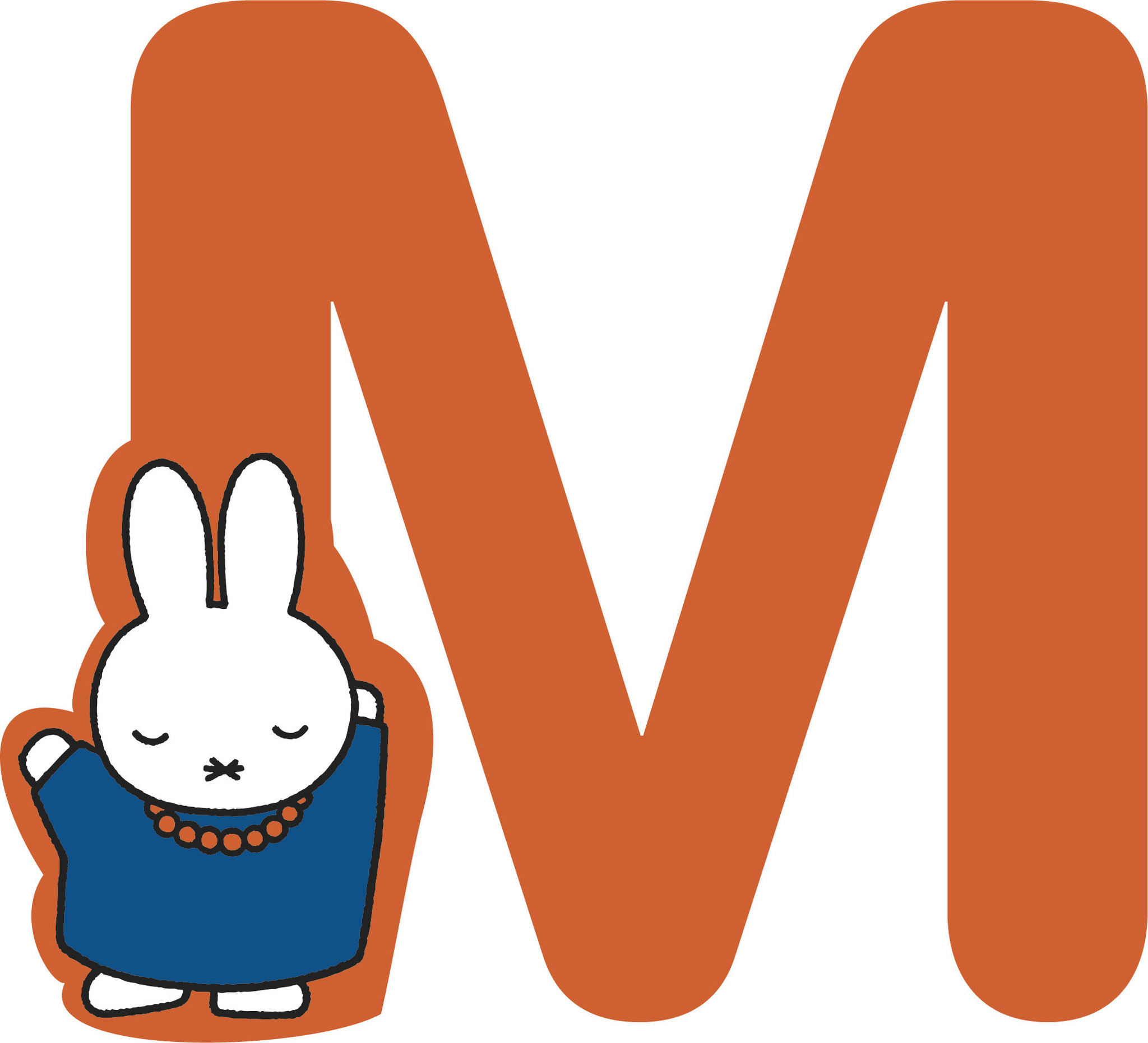 Miffy Wooden Letter M - the miffy shop