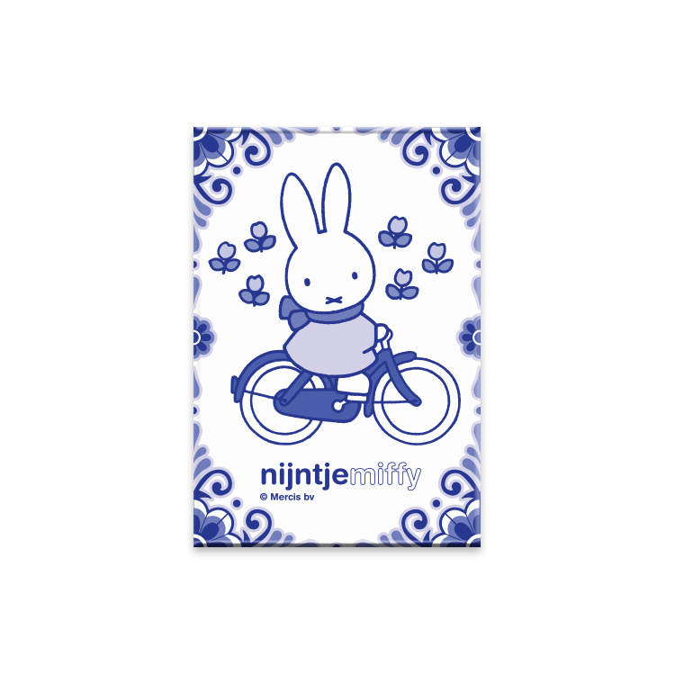 Magnet miffy bike souvenir blue - the miffy shop