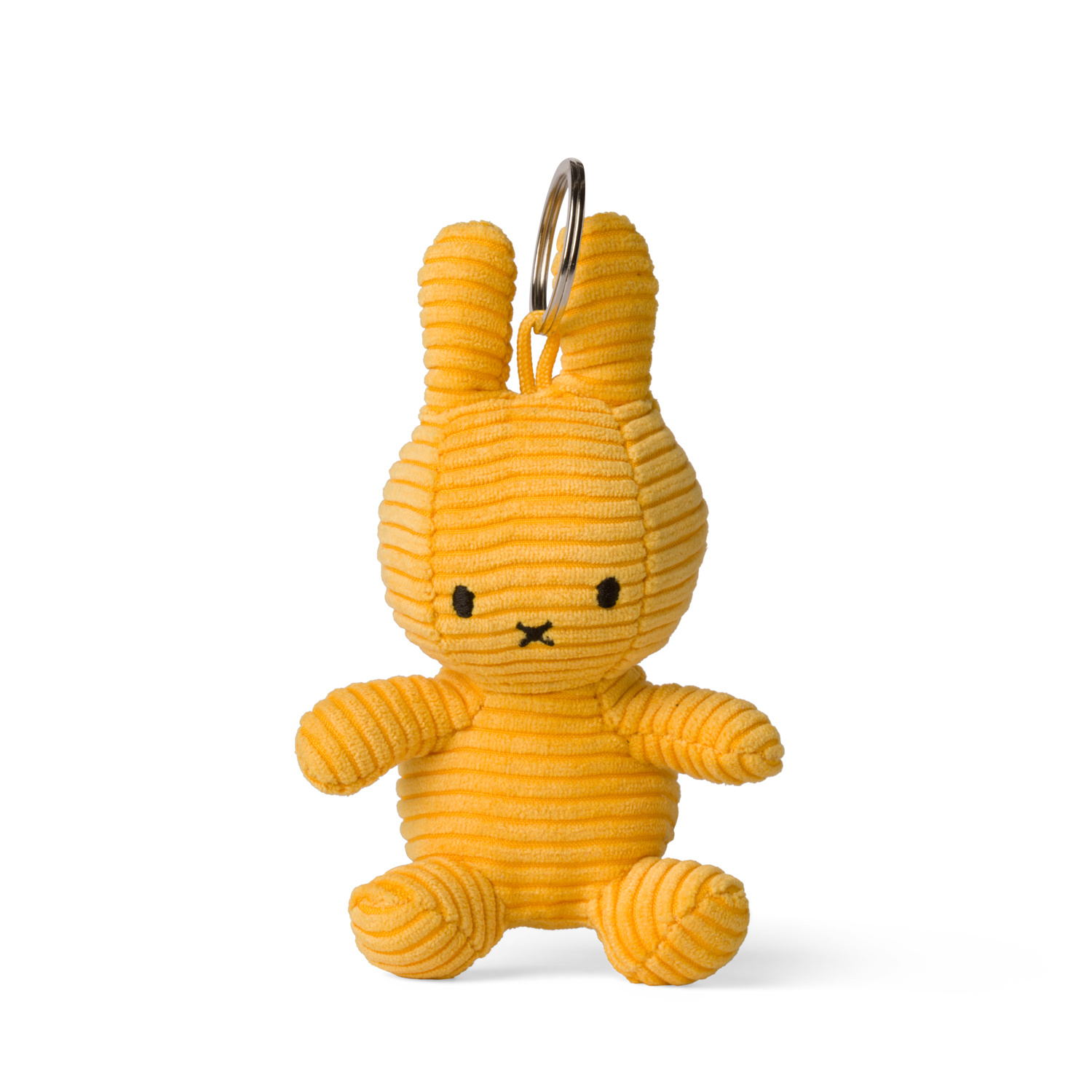 Miffy Keychain ECO Corduroy Yellow - 10 cm - 4" - the miffy shop