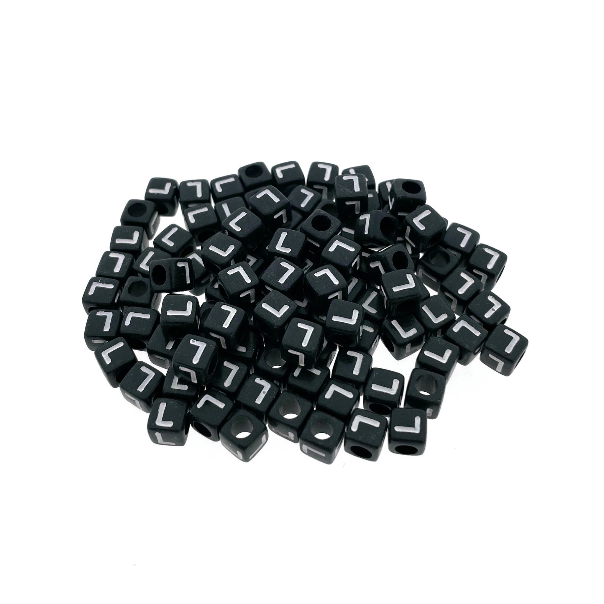 Buy Paracord alphabet letter beads Black L at 123Paracord - 123Paracord