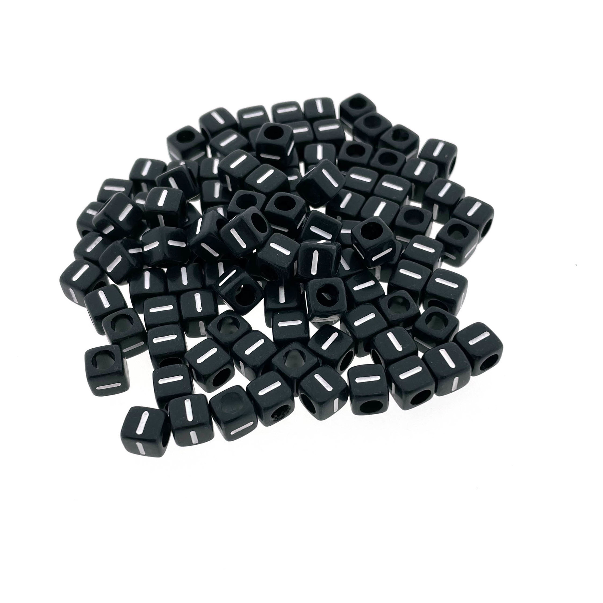Buy Paracord alphabet letter beads Black I at 123Paracord - 123Paracord