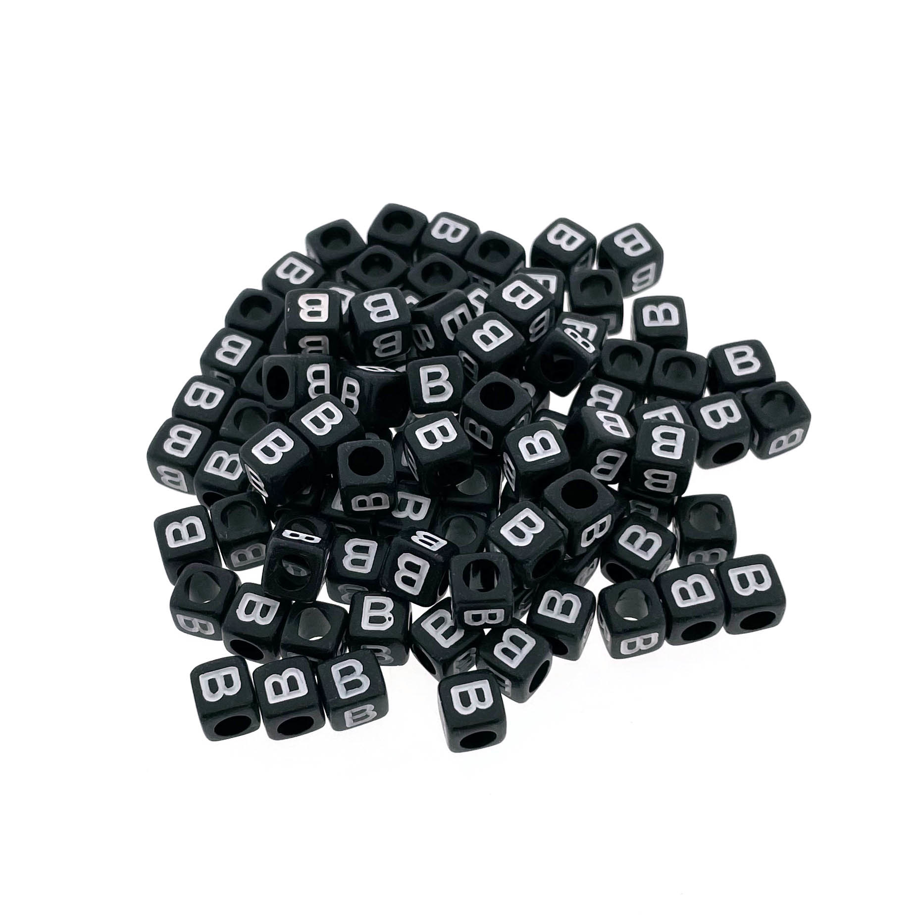 Buy Paracord alphabet letter beads Black B at 123Paracord - 123Paracord