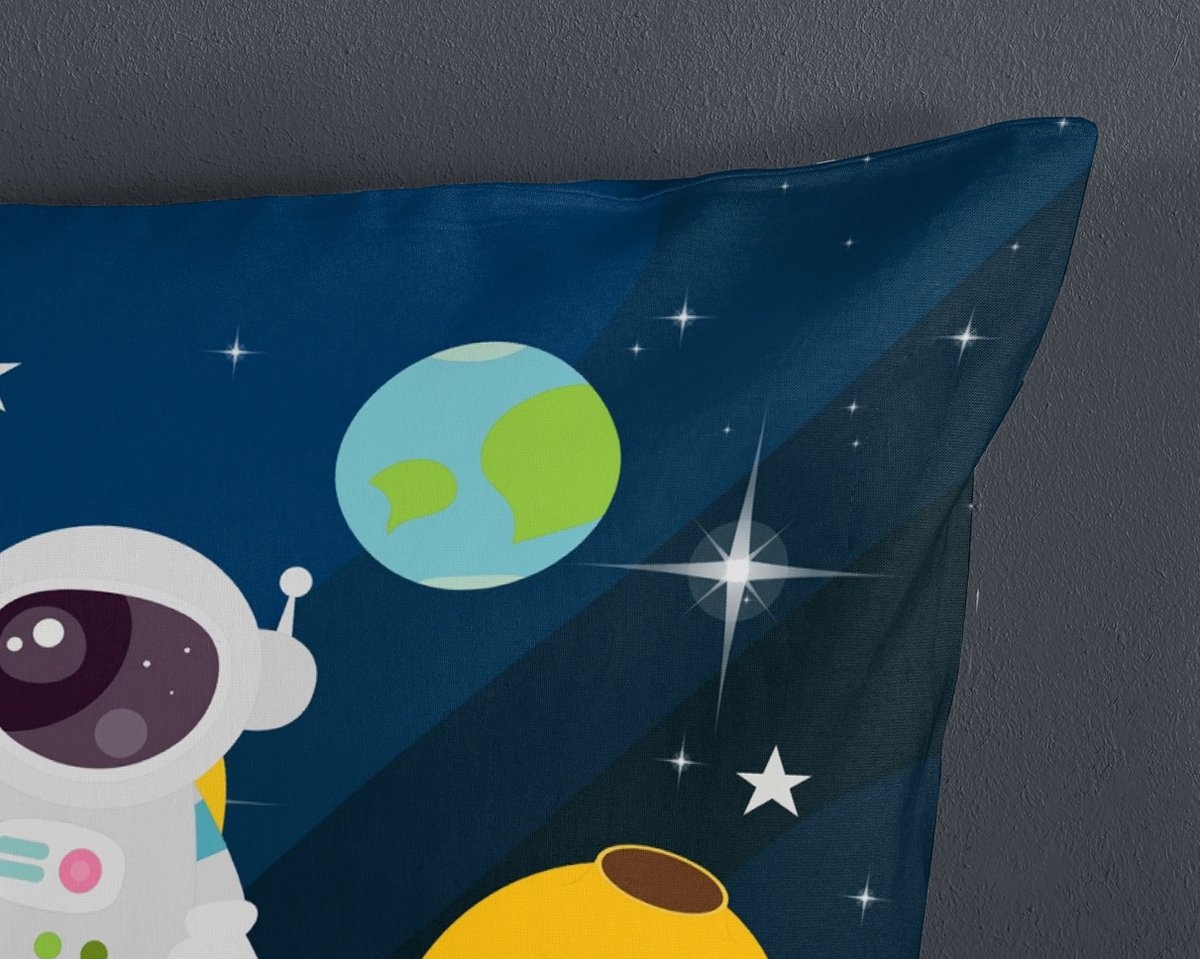 Pure Kids Planets Multi Dekbedovertrek | Ruimtevaart Thema ...