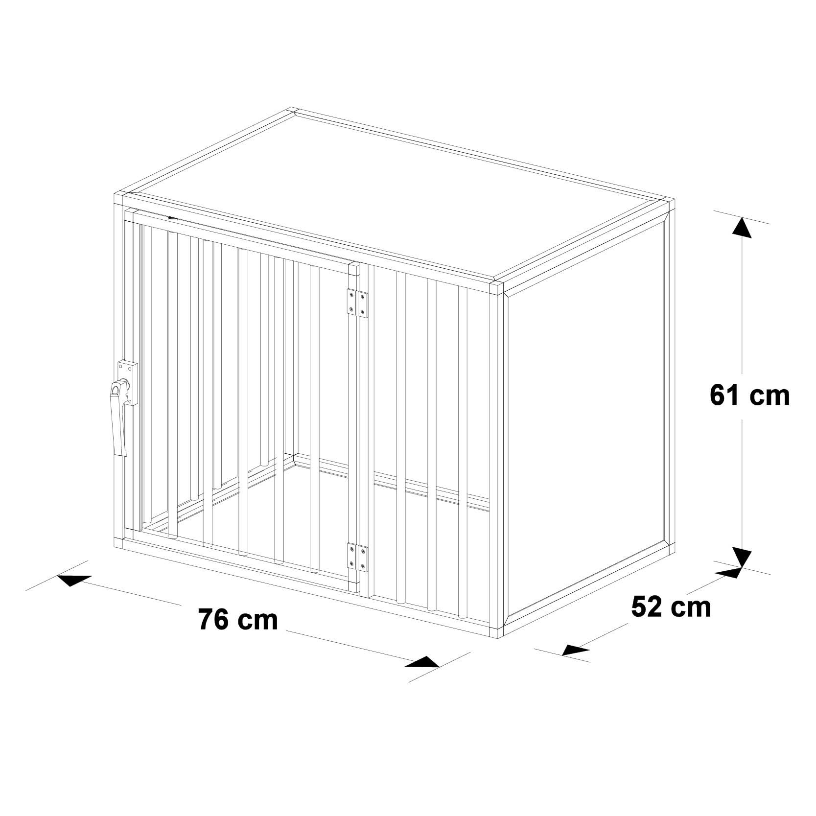 Hondenbench model DL maat S