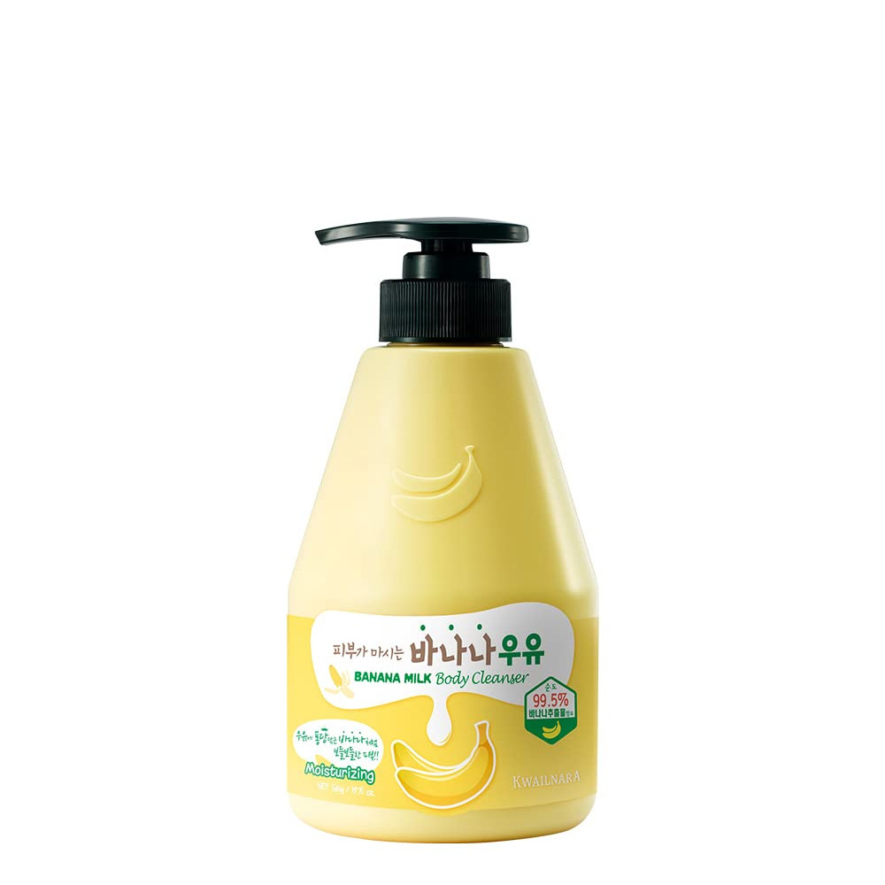 Kwailnara - Banana Milk Body Cleanser 560g - Little Wonderland