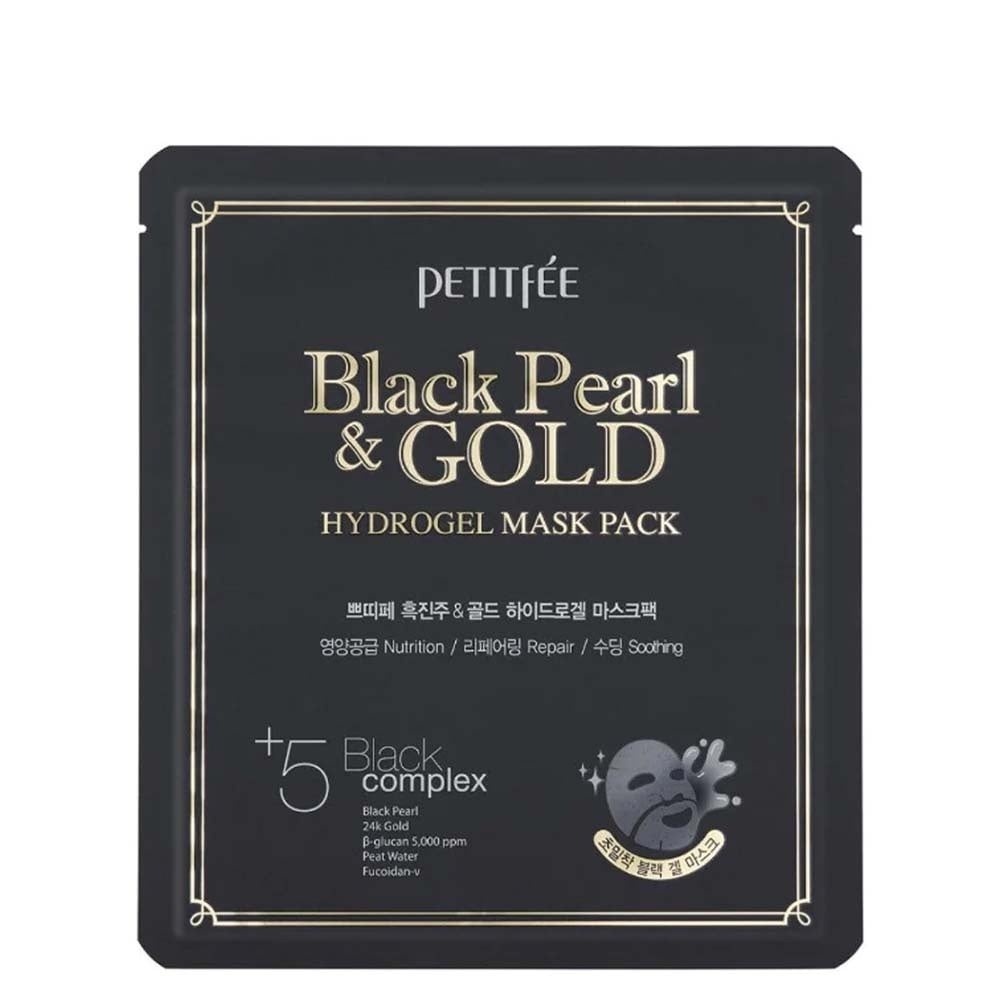 Petitfée - Black Pearl & Gold Hydrogel Mask - Little Wonderland