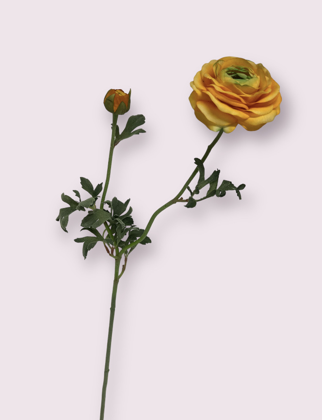 RANONKEL REAL TOUCH | GEEL | 82 CM | GROOTHANDEL IN KUNSTBLOEMEN - Jim Jon
