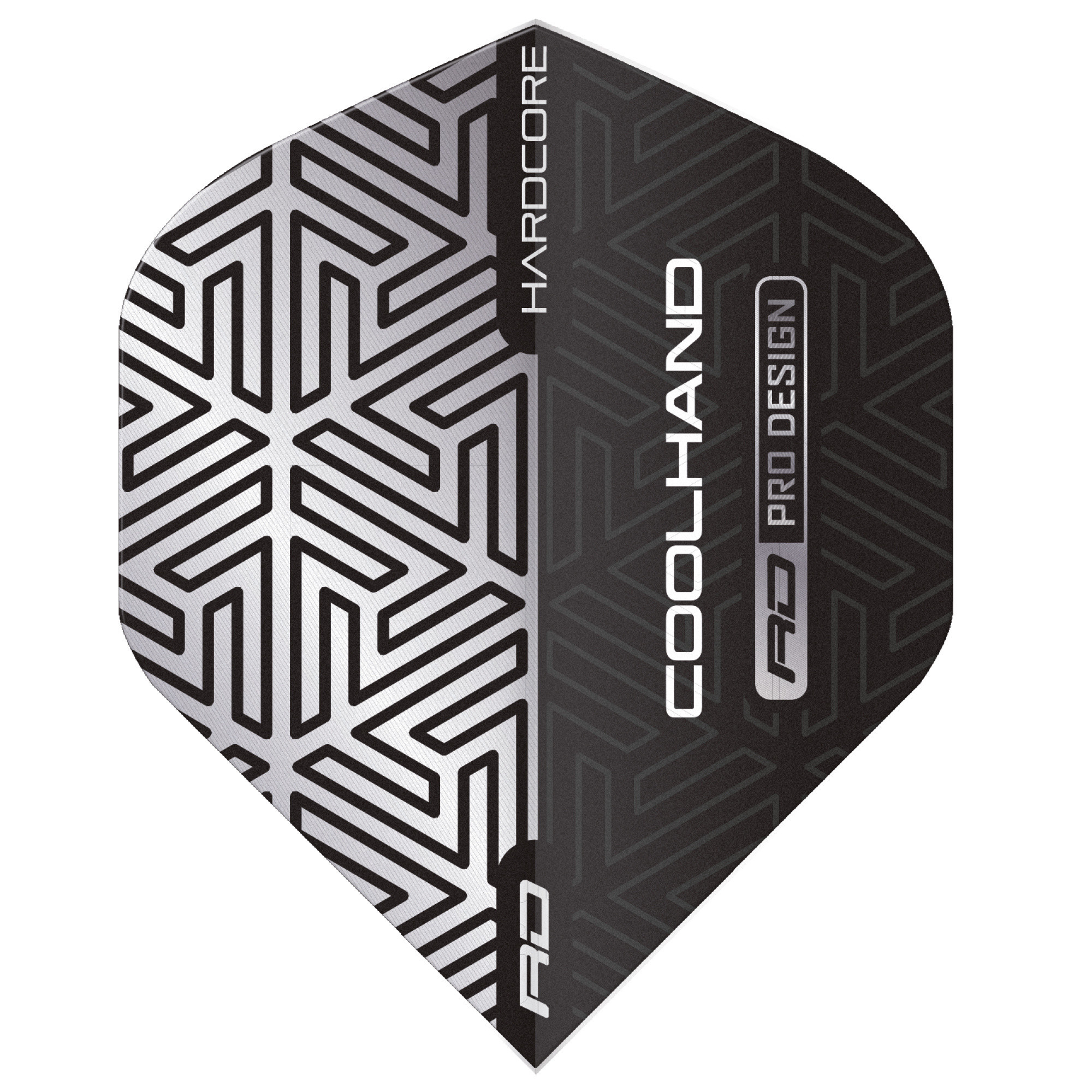 Luke Humphries Hardcore Cool Hand Grey & White Flights - Dartshopper.dk