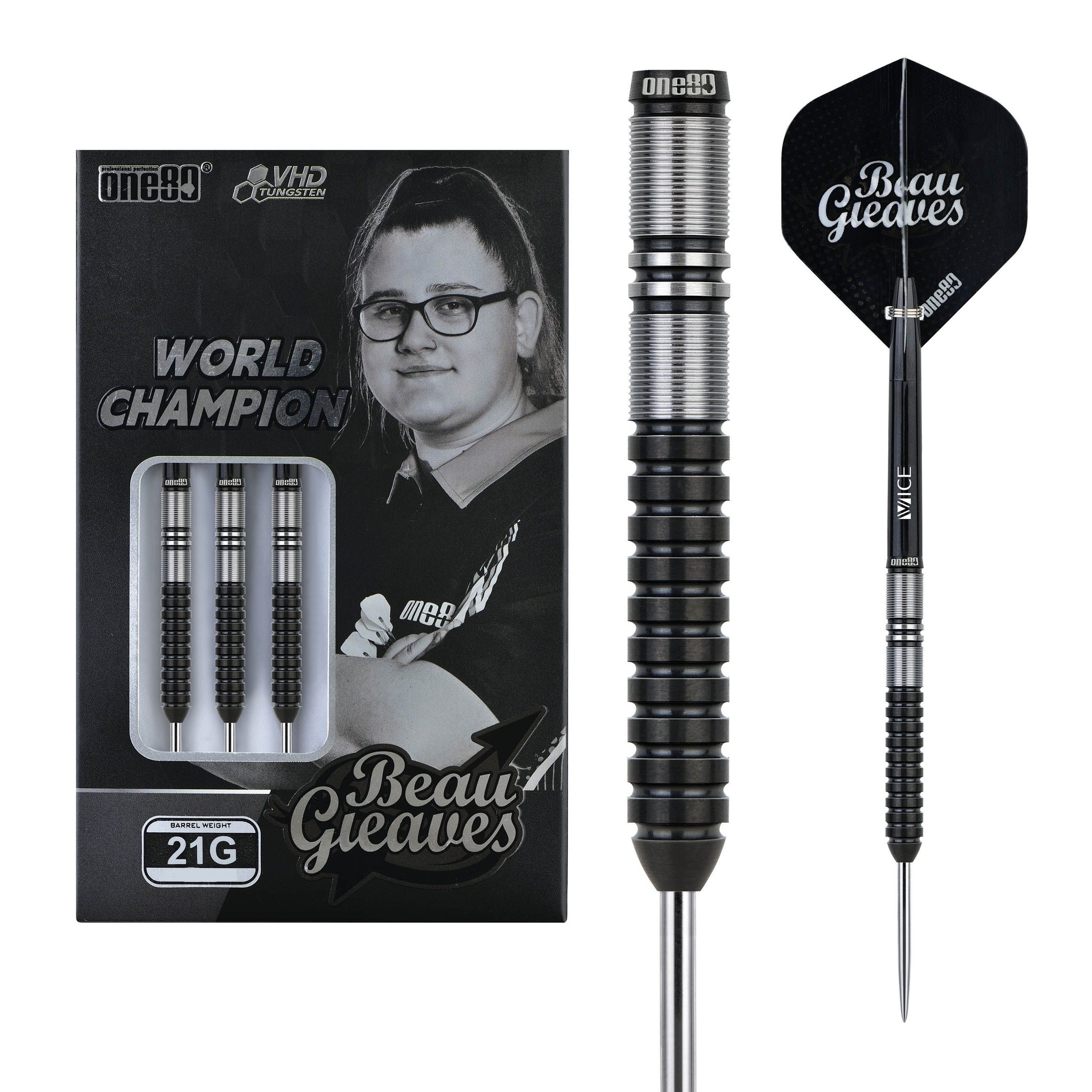 Beau Greaves VHD Black Edition 90% - Dartshopper.dk