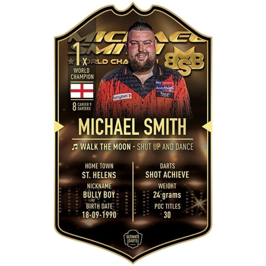 Ultimate Darts Card Michael Smith World Champion - Dartshopper.dk