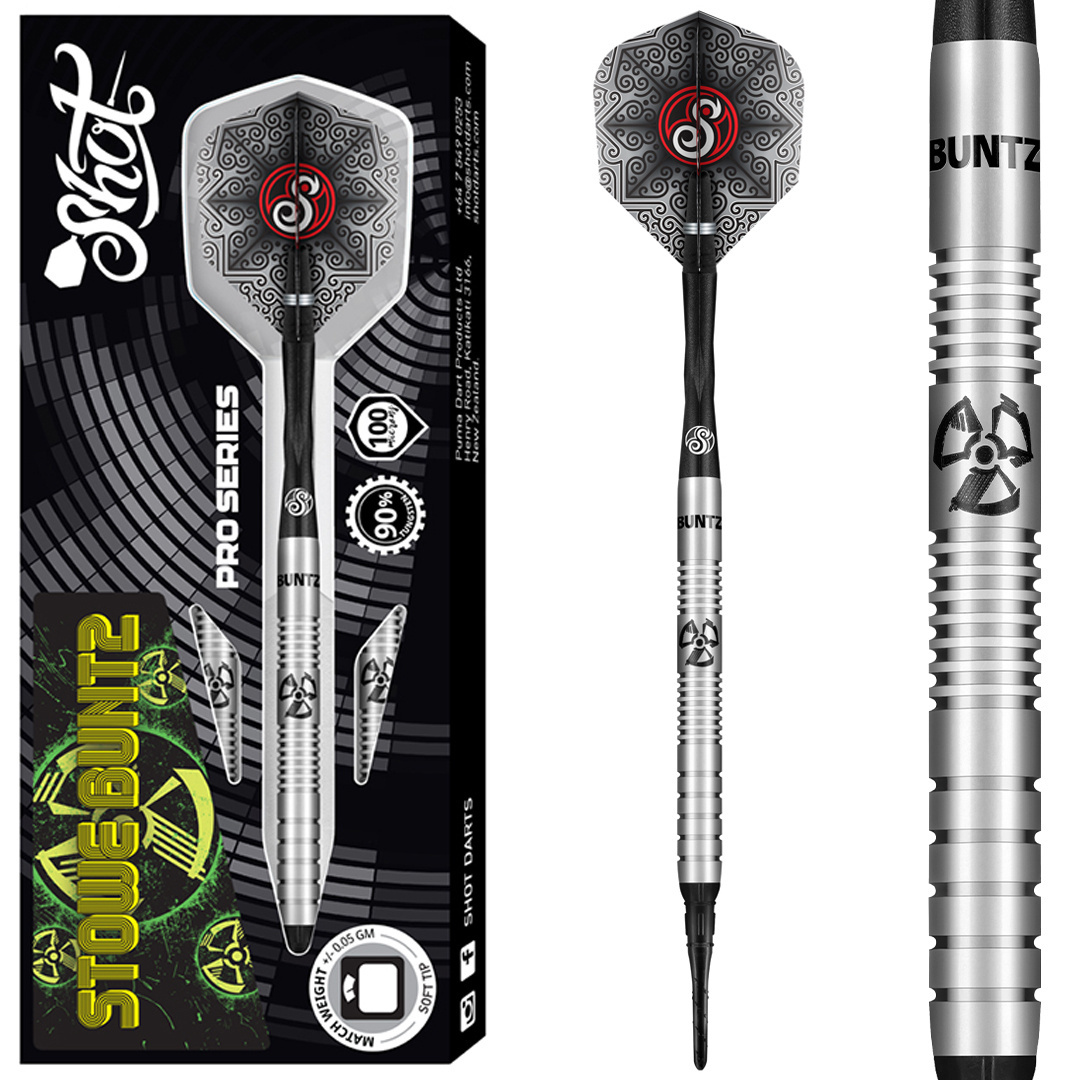 Shot Stowe Buntz 90% Soft Tip - Dartshopper.dk