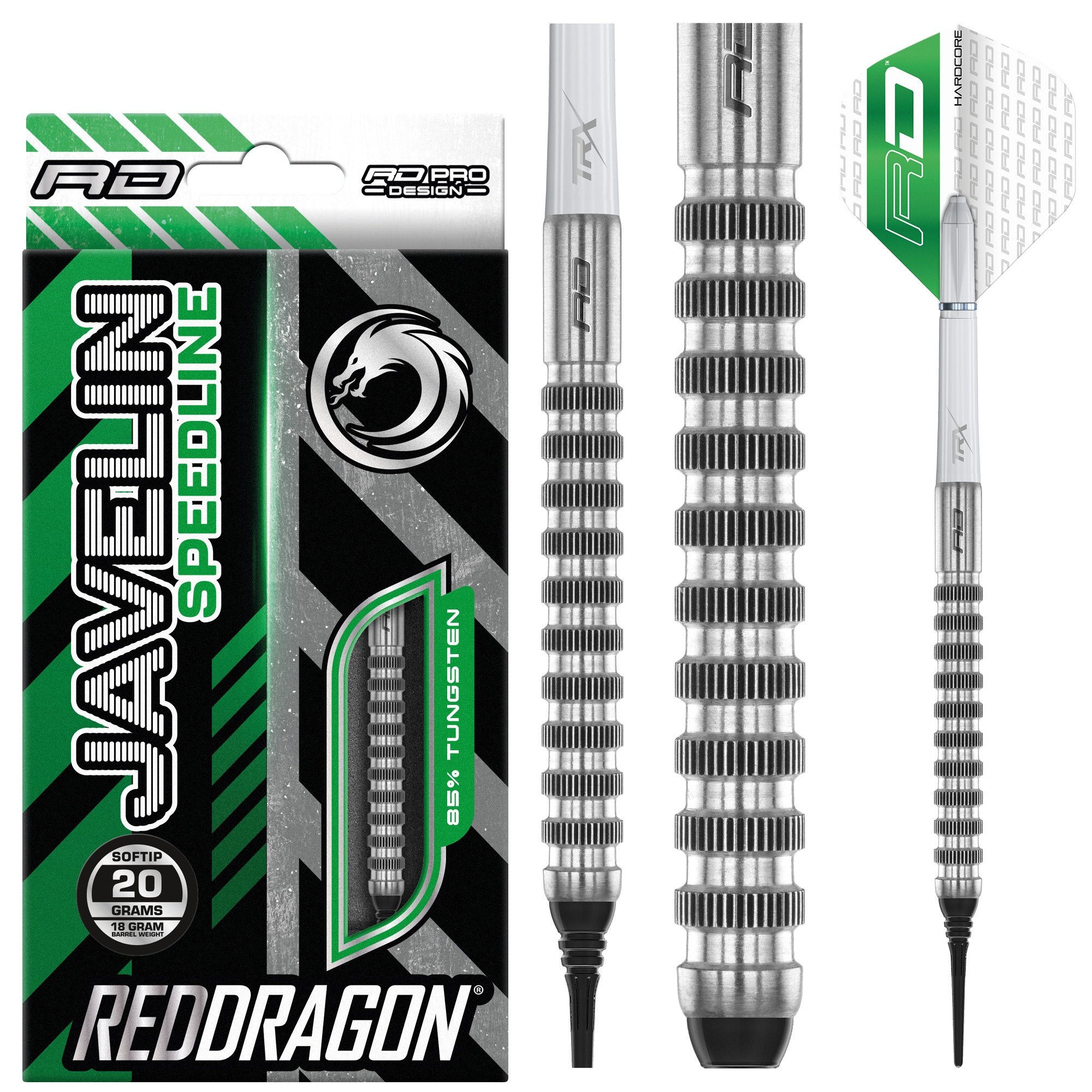 Red Dragon Javelin Speedline 85% Soft Tip - Dartshopper.dk