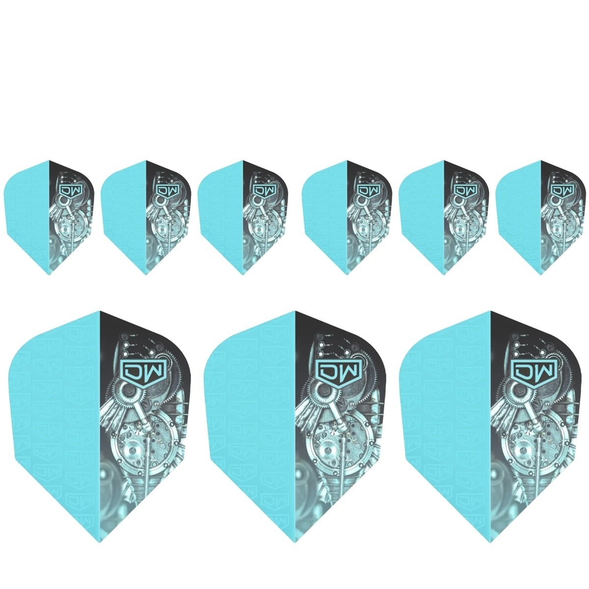 DW Piranha 3 Set No6 - Dart Flights - Dartshopper.dk