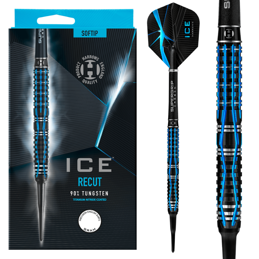 Harrows Ice Recut 90% Soft Tip - Dartshopper.dk