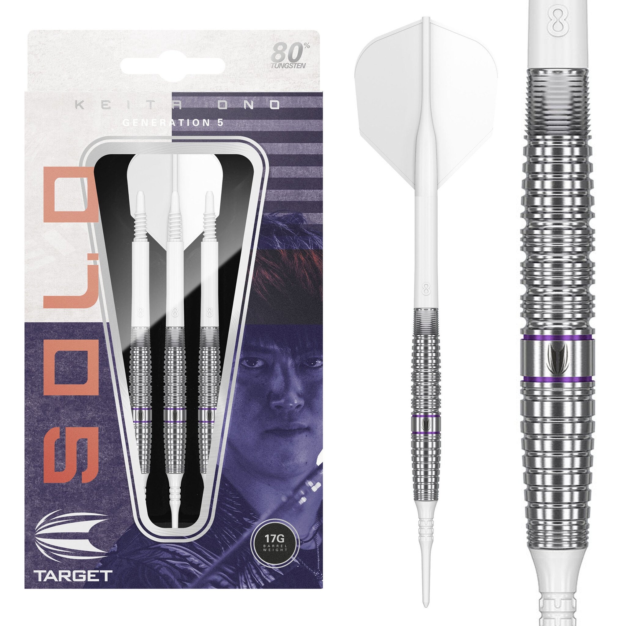 Target Japan Keita Ono Solo G5 80% Soft Tip - Dartshopper.dk