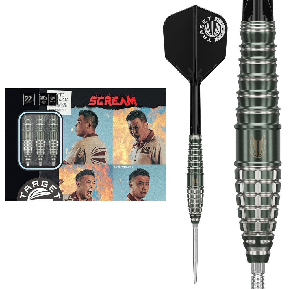 Target Japan Akito Yamagata Scream G1 Swiss Point 90% - Dartshopper.dk