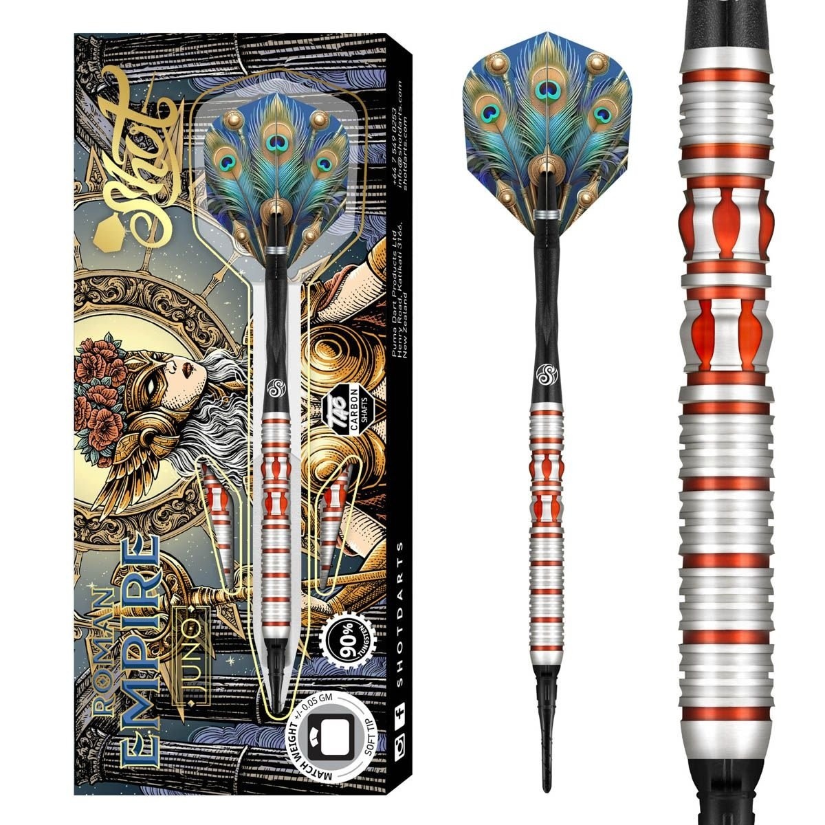 Shot Roman Empire Juno 90% Soft Tip - Dartshopper.dk