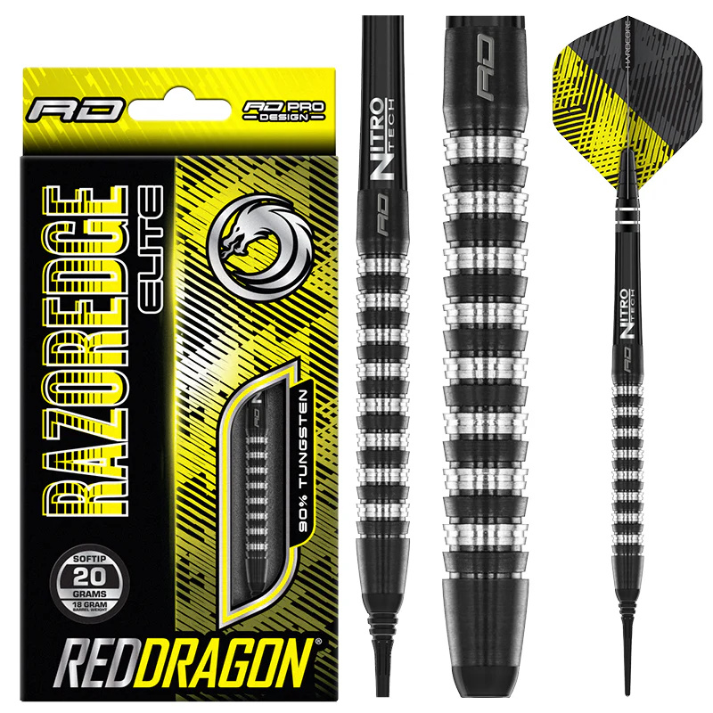 Red Dragon Razor Edge Elite 90% Soft Tip - Dartshopper.dk