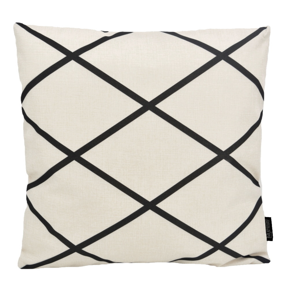 Criss Cross Square | 45 x 45 cm | Kussenhoes | Katoen/Linnen - Gek op ...