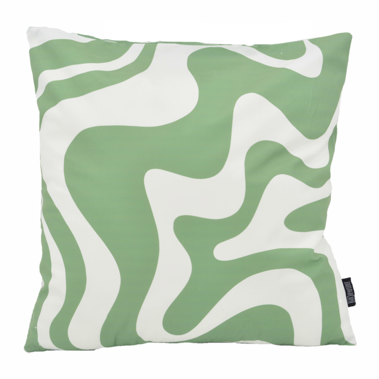 Sierkussen Swirl Abstract Groen | 45 x 45 cm | Katoen/Polyester - Gek ...