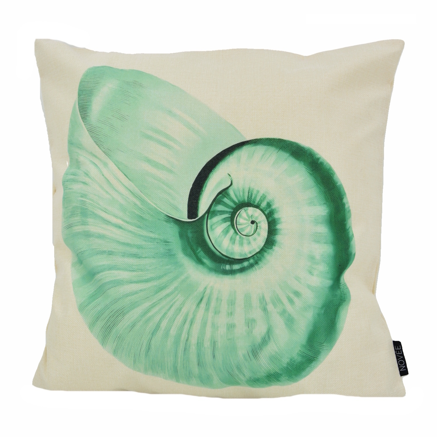 Sierkussen Shell / Schelp | 45 x 45 cm | Katoen/Linnen - Gek op kussens!