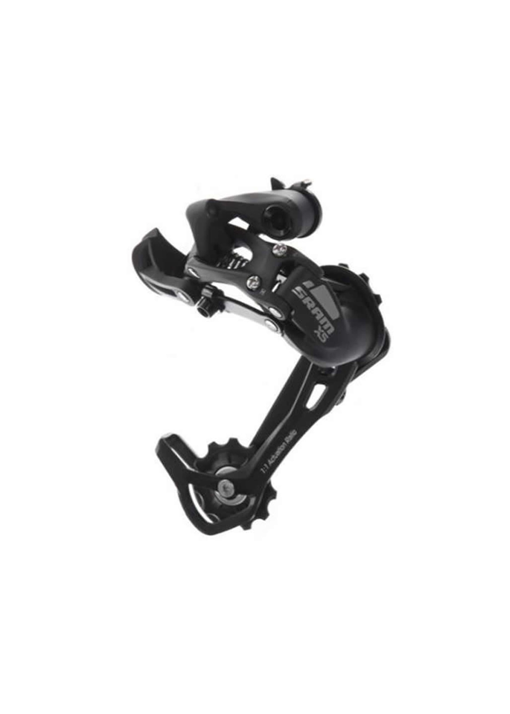SRAM X5 REAR DERAILLEUR - (8-9SPD) - LONG CAGE - BLACK: BLACK 8/9SPD ...