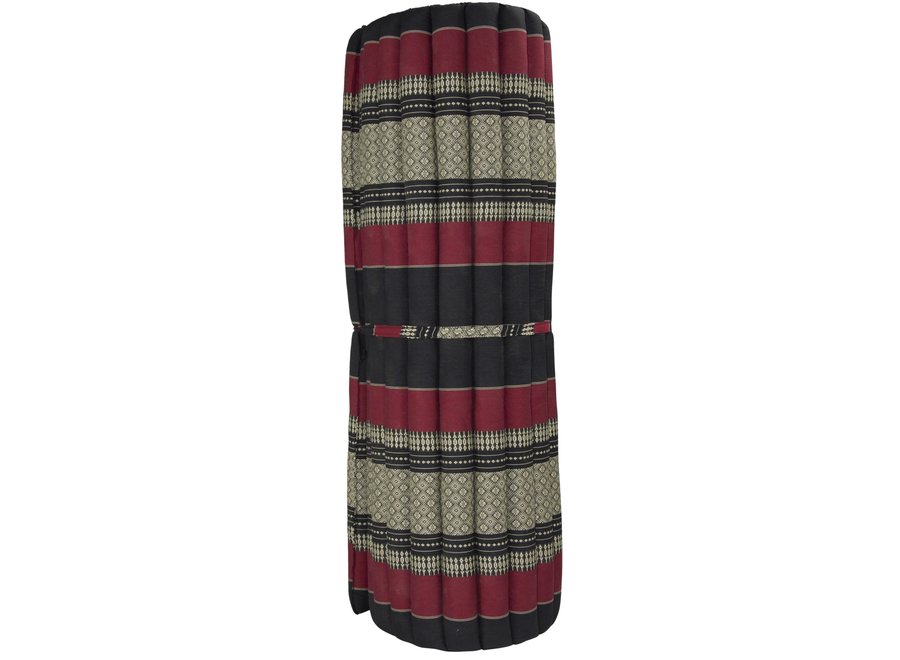 Fine Asianliving Thai Mat Rollable Mattress 200x100x4.5cm Black Red ...