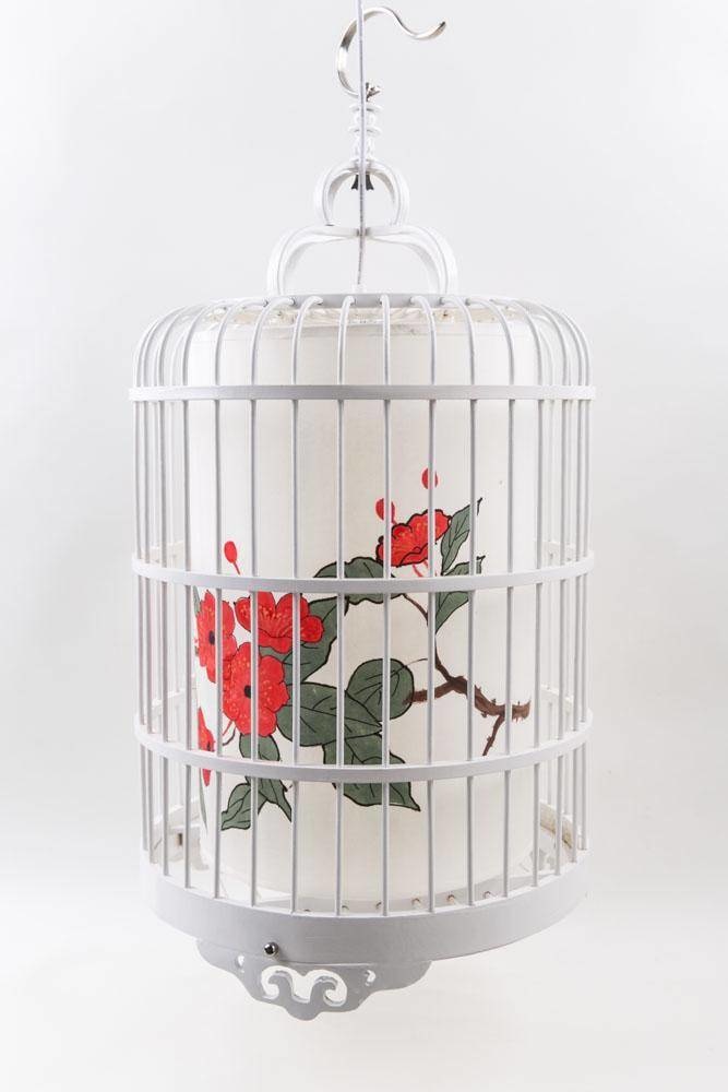 Chinese Bird Cage Pendant Lamp W53xD53xH96cm - Fine Asianliving