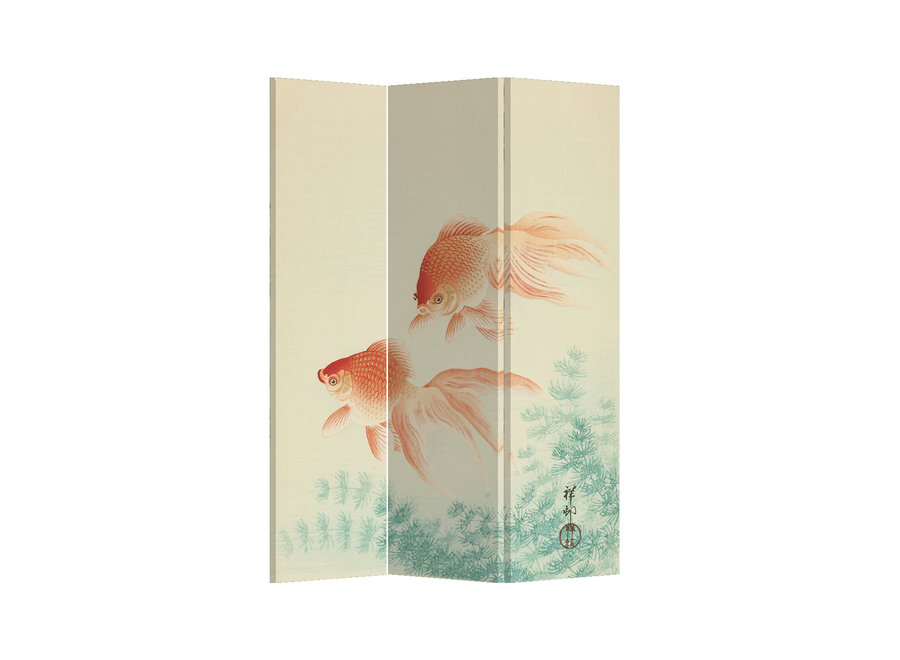 Fine Asianliving Room Divider Privacy Screen 3 Panel Japanese Gold ...