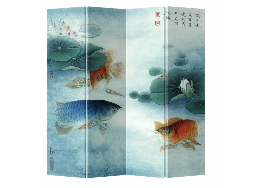 Chinese Oriental Room Divider Folding Privacy Screen 4 Panels W160xH18 ...