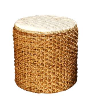 Fine Asianliving Oriental Pouf Handmade Narcissus Rattan Natural ...