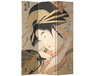 Fine Asianliving Japanese Oriental Room Divider Folding Privacy Screen ...