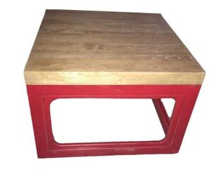 Chinese Coffee Table Solid Wood Red W65xD65xH45cm - Fine Asianliving