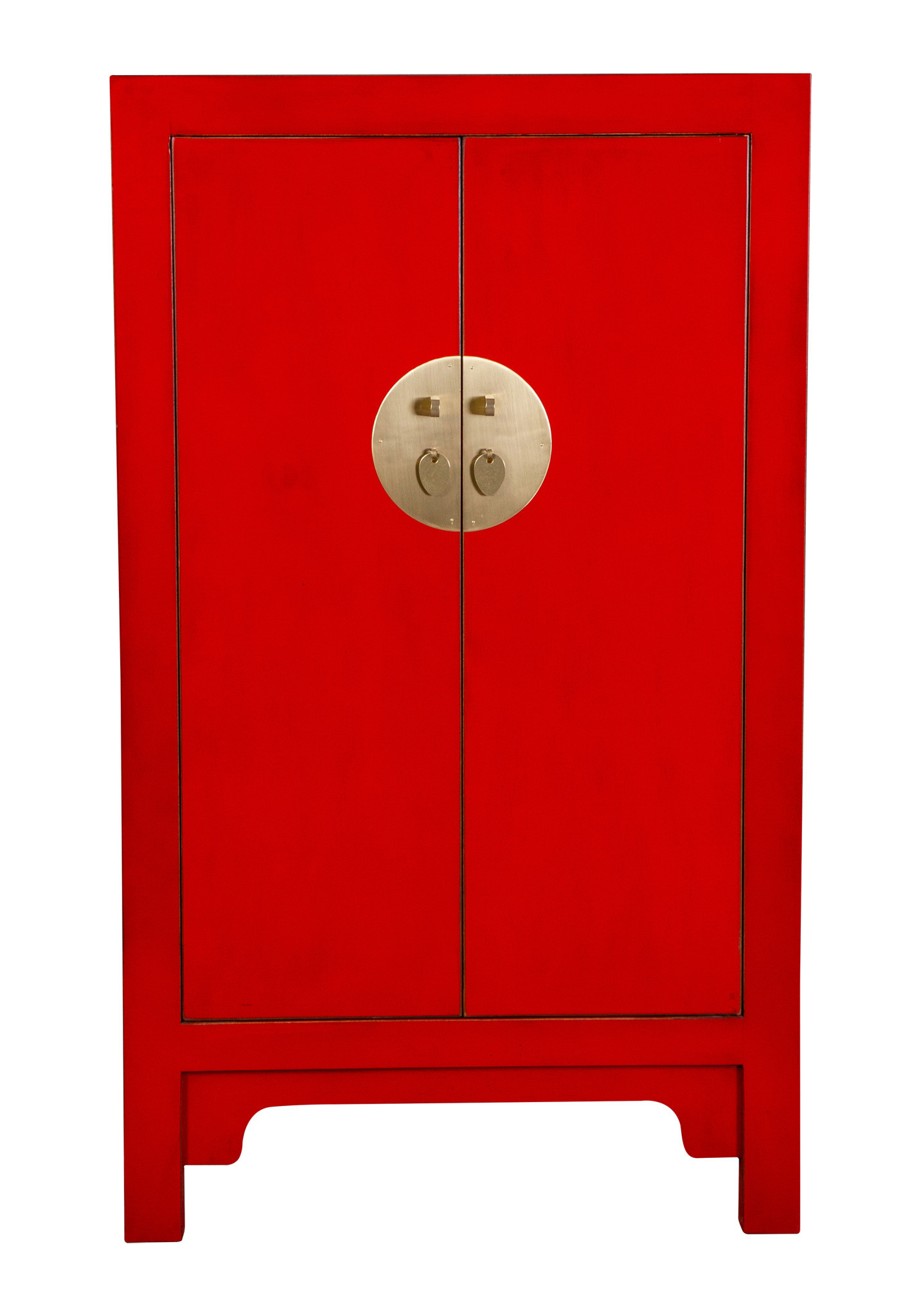 Armoire Chinoise Lucky Rouge - Orientique Collection L70xP40xH120cm ...