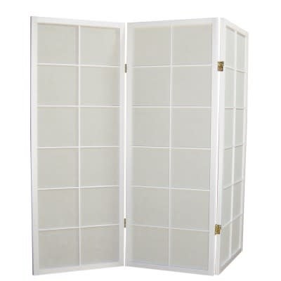 Japanese Room Divider L135cmxH130cm Shoji Rice Paper White 3 Panel ...