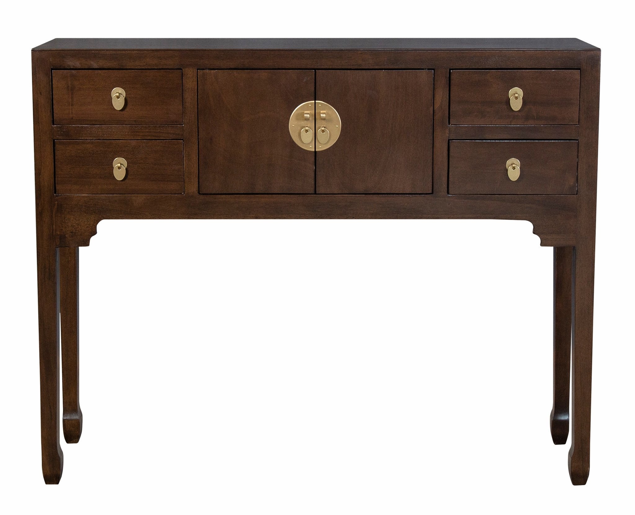 Console Chinoise Earthy Marron - Orientique Collection L100xP26xH80cm ...
