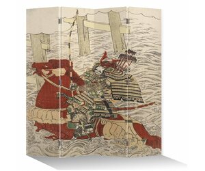 Japanese Oriental Room Divider Folding Privacy Screen 4 Panels ...