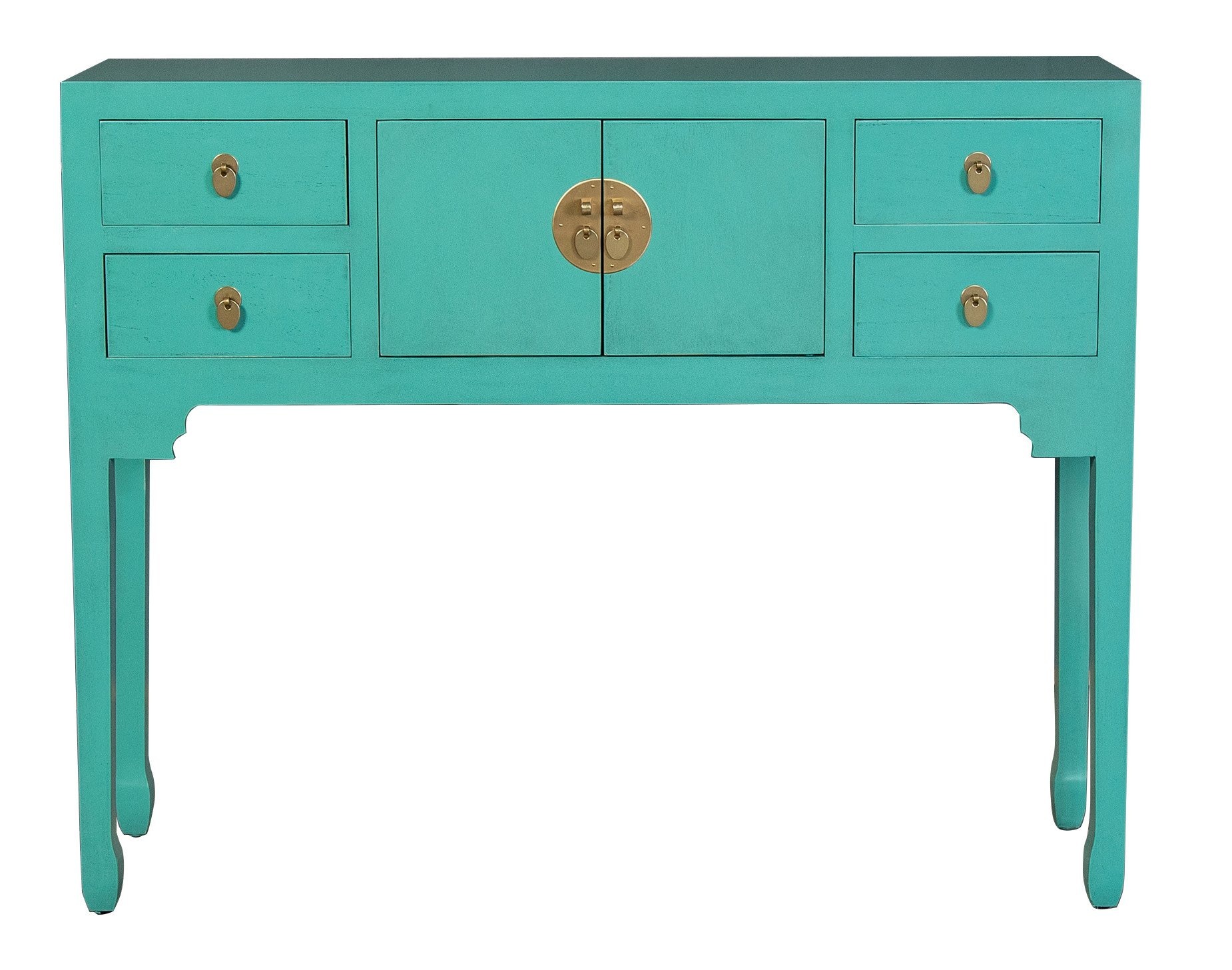 Chinese Console Table Blue Lagoon - Orientique Collection W100xD26xH80 ...