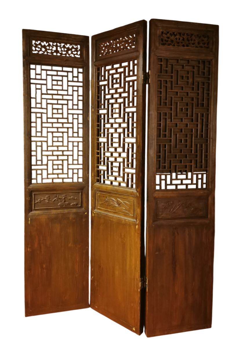 Antique Chinese Room Divider Handcarved W156xH230cm - Fine Asianliving