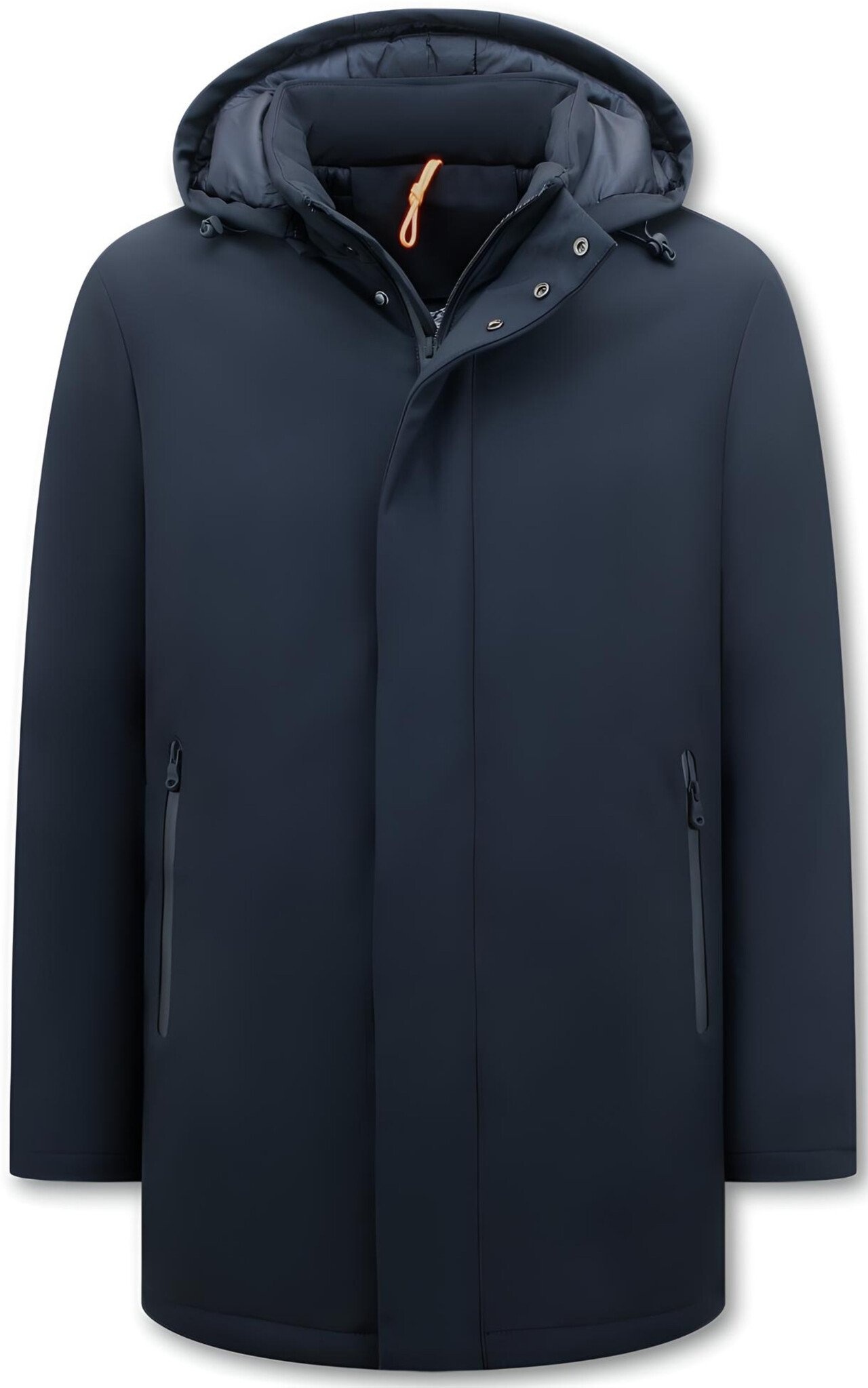 Winterjas Parka Heren met Afritsbare Capuchon - Onlinewinterjas.nl